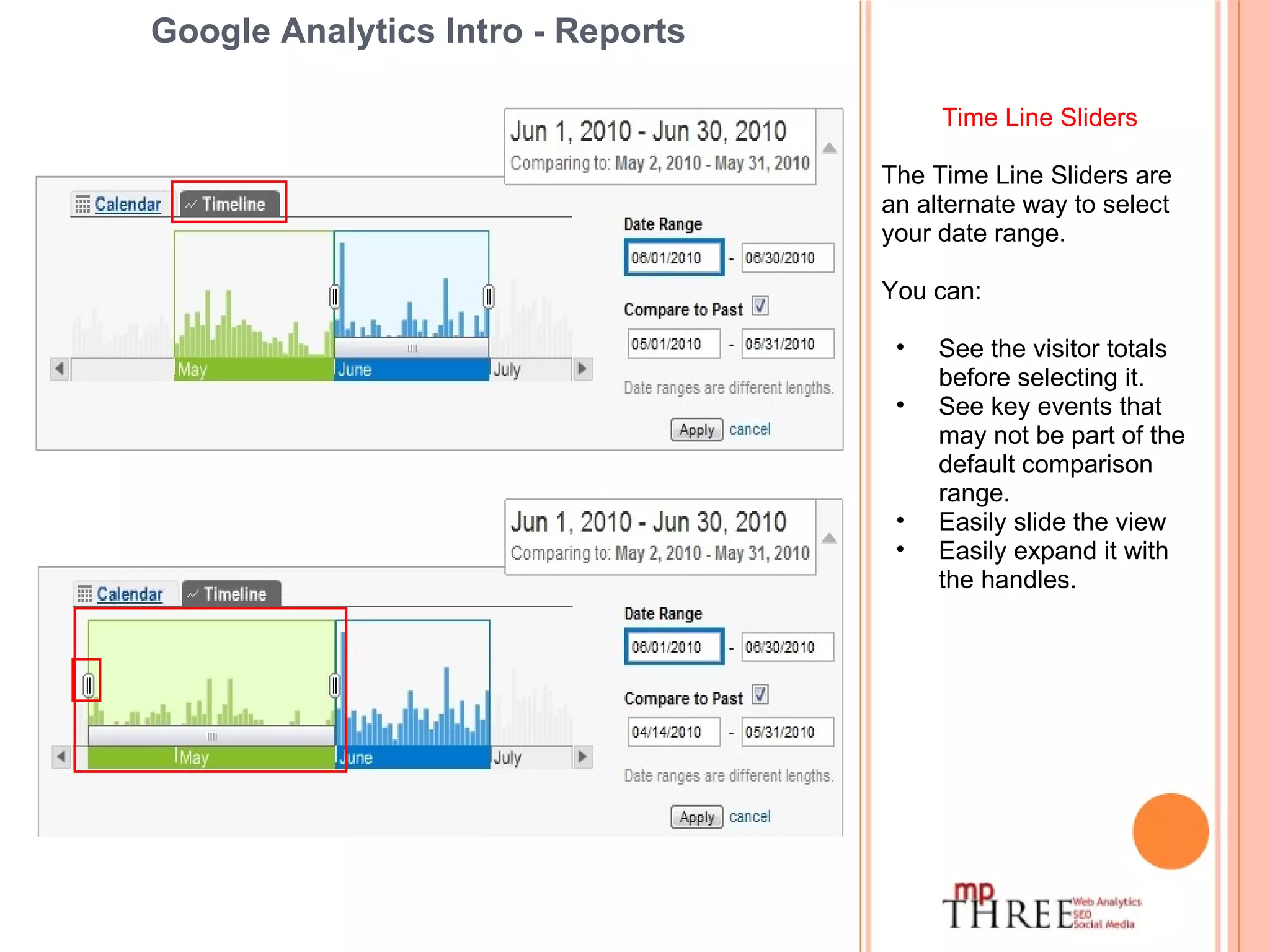 02 web-analytics date-range-selector | PPT | Web Development | Internet
