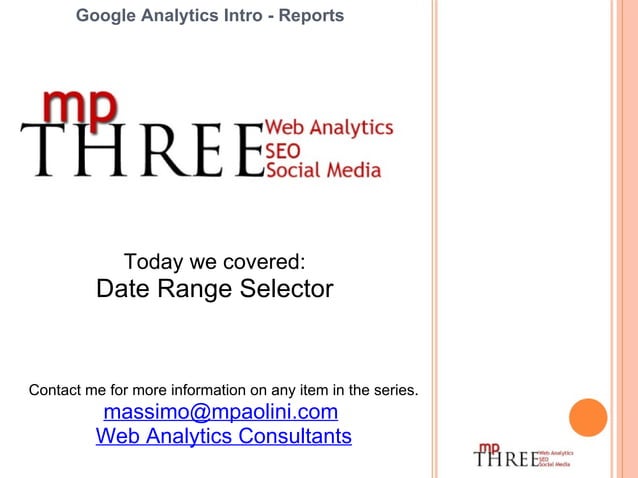 02 web-analytics date-range-selector | PPT