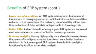 What is an erp system? | PPTX