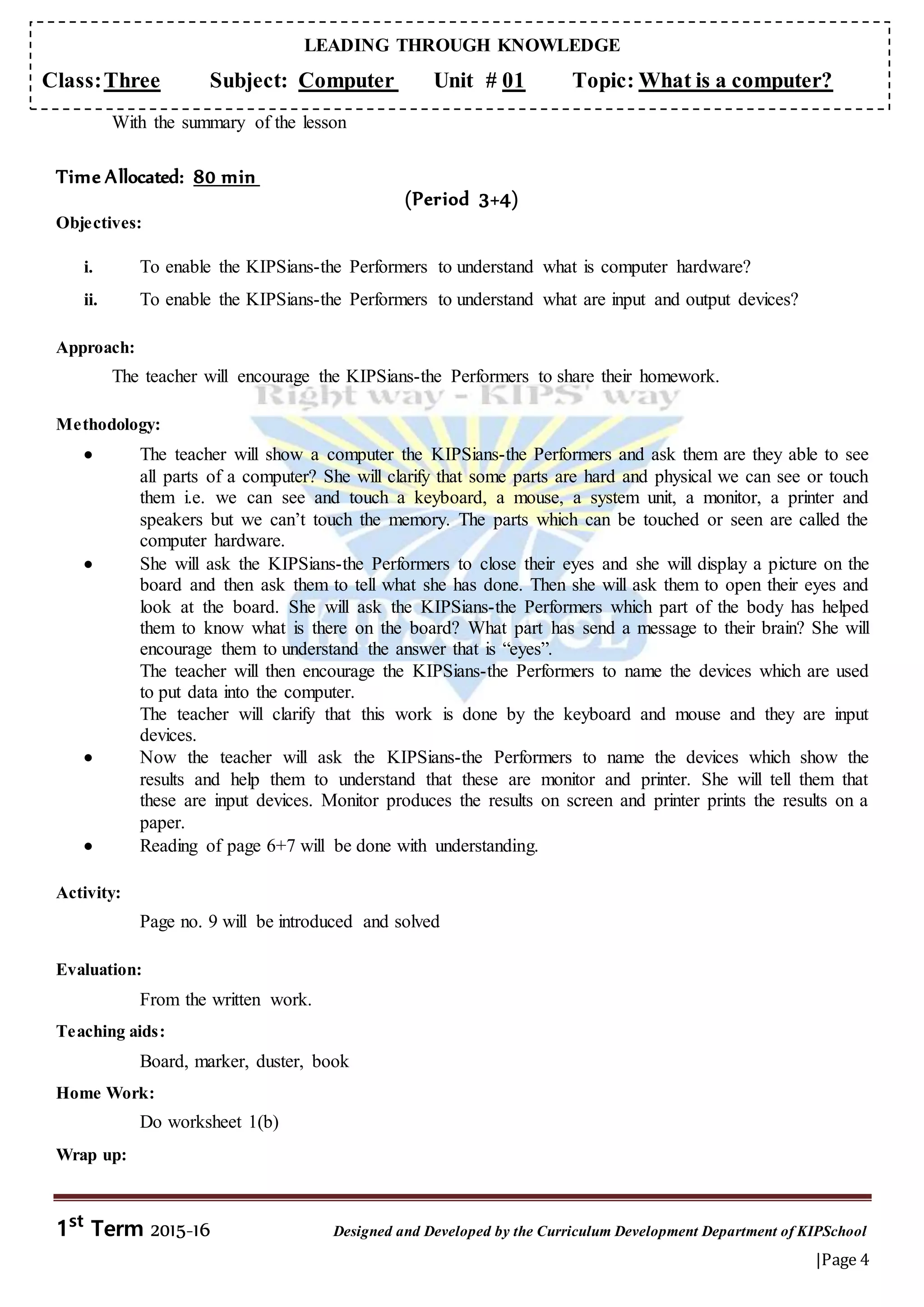 unit 01 --what's computer | PDF