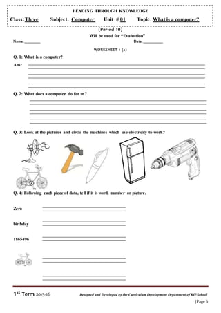unit 01 --what's computer | PDF