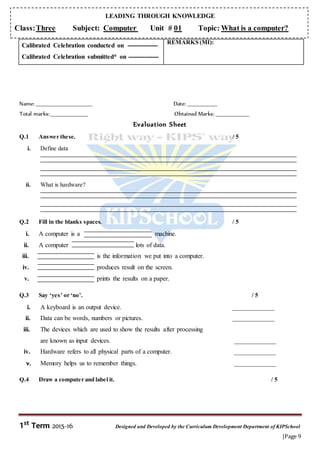 unit 01 --what's computer | PDF