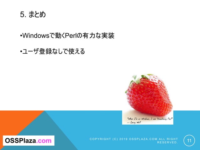 超簡単 Strawberry Perlをwindowsにインストール Pdf Programming Languages Computing