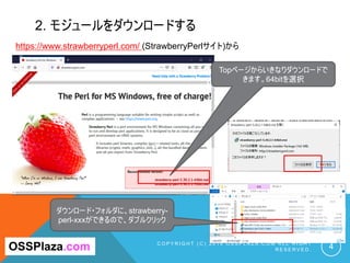 超簡単! Strawberry PerlをWindowsにインストール | PDF