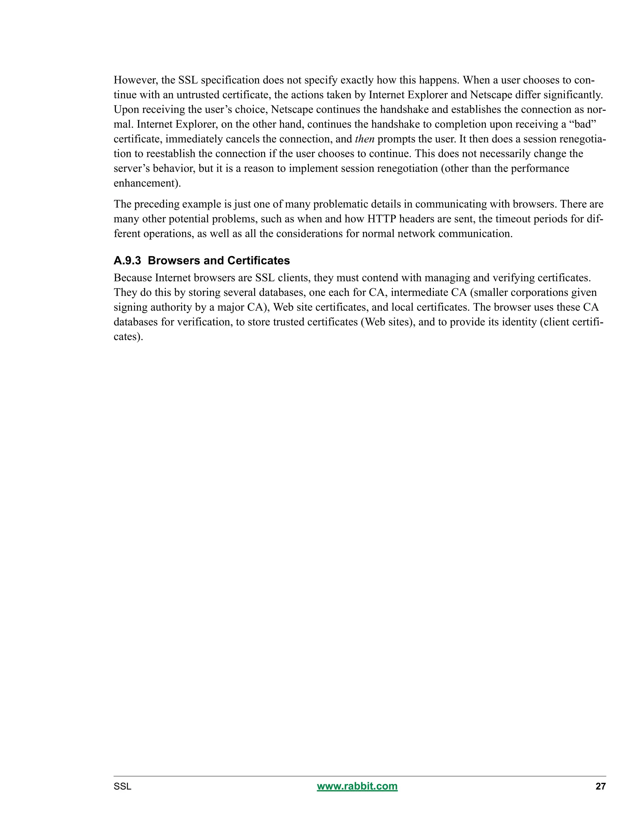 Secure Sockets Layer(SSL)Certificate | PDF