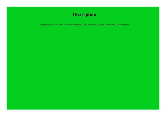 Read Book⚡ Algorithms In C Parts 1 4 Fundamentals Data Structure