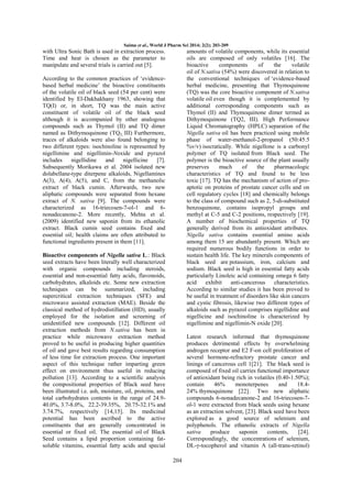 Black Seed (Nigella sativa) Possess Bioactive Compounds Act as Anti ...