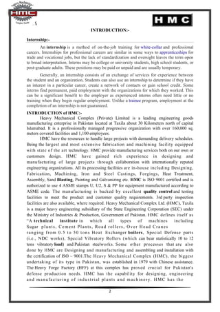 INTERNSHIP REPORT | PDF