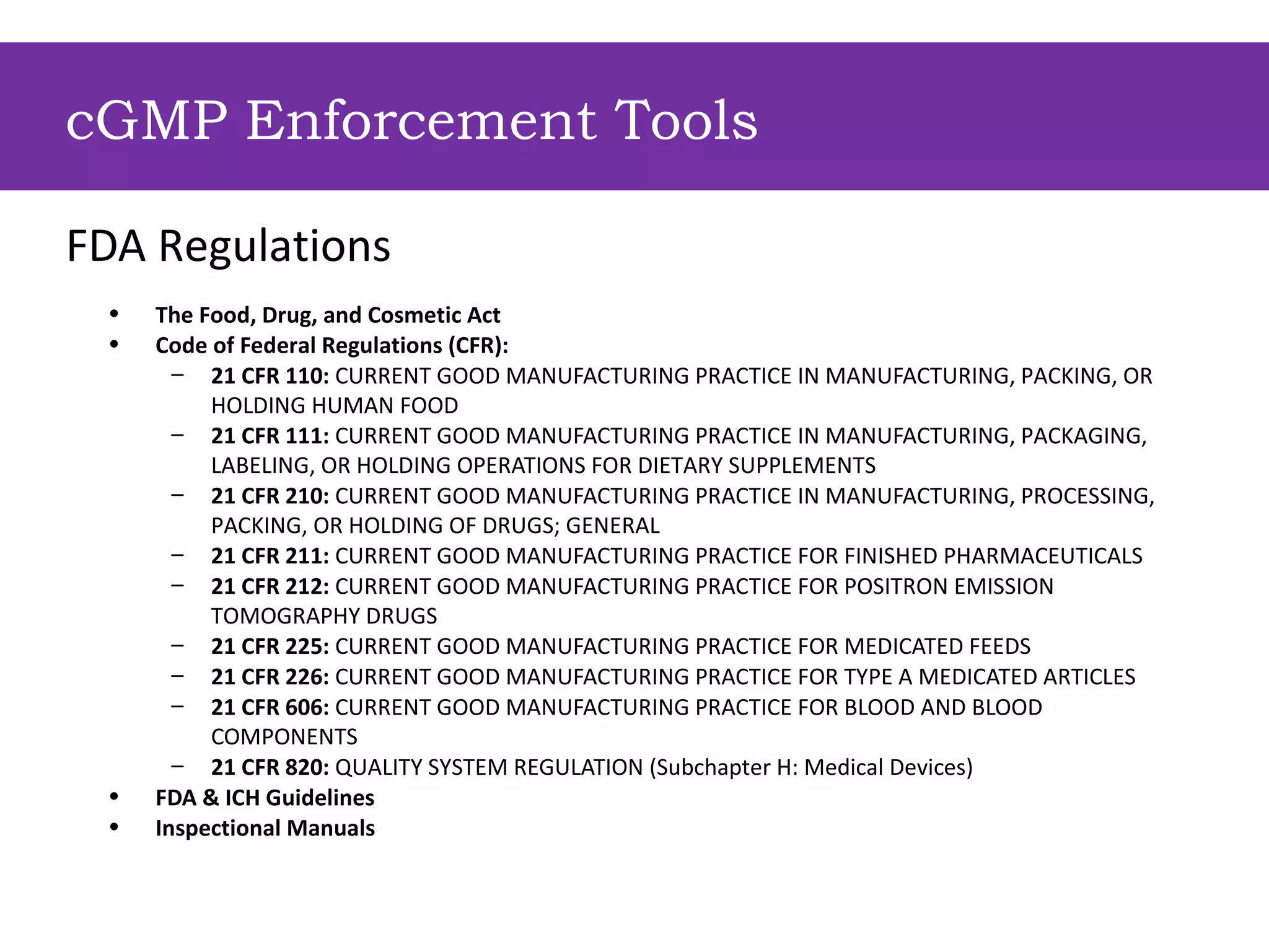 Overview of the FDA | PPT