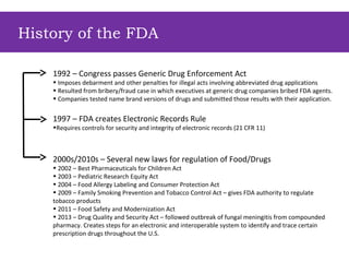 Overview of the FDA | PPT