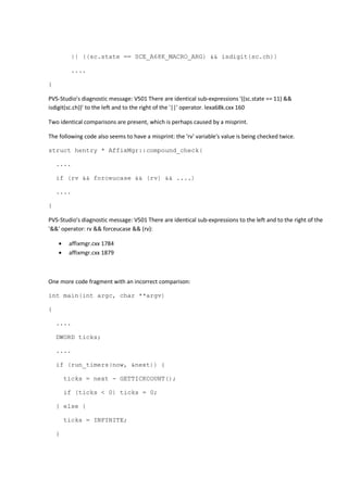 Rechecking TortoiseSVN with the PVS-Studio Code Analyzer | PDF