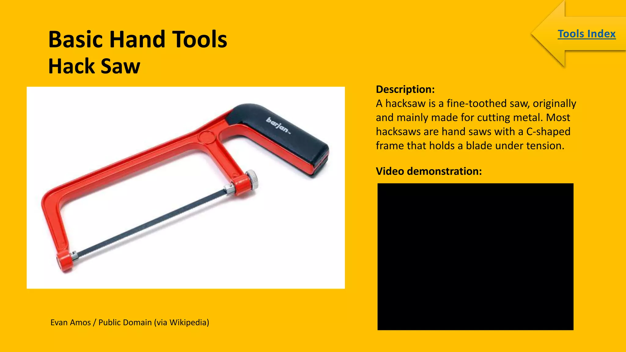 Basic Hand Tools | PPTX
