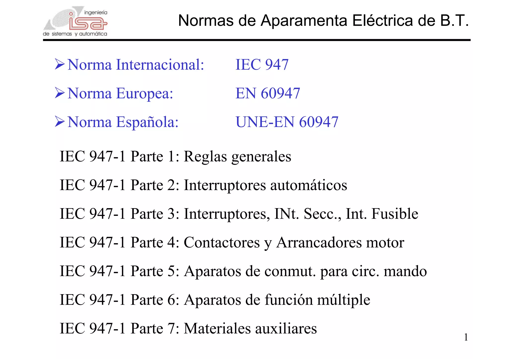 02 03 Elementos De Proteccion Y Mando | PDF