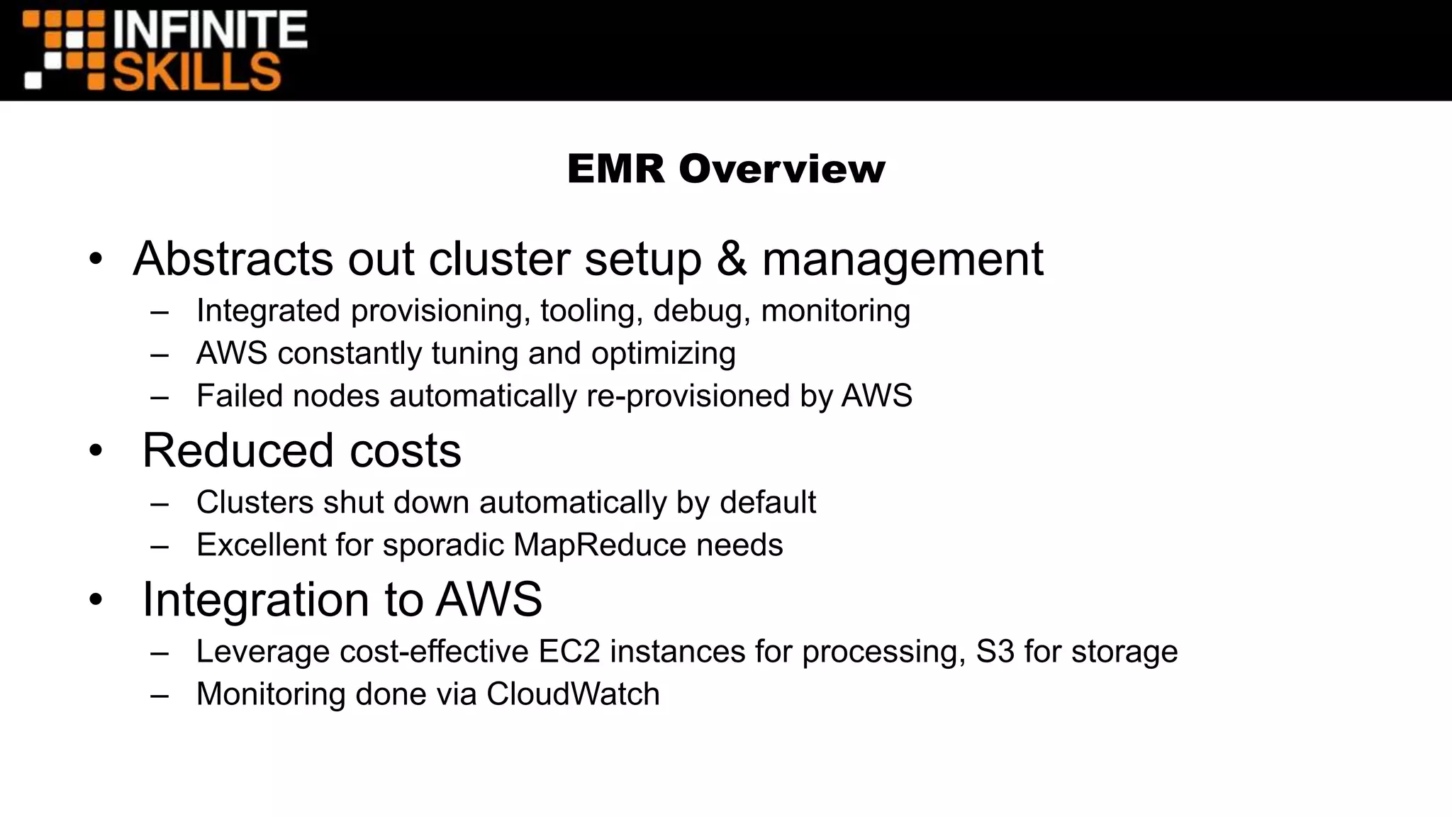 Hadoop in the cloud with AWS' EMR | PPT