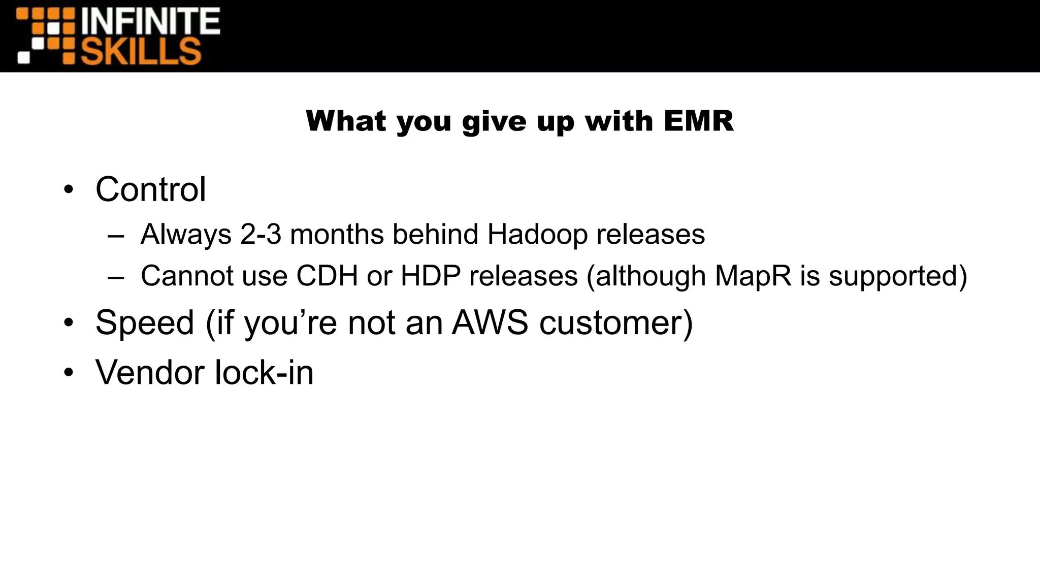 Hadoop in the cloud with AWS' EMR | PPT