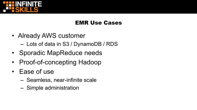 Hadoop in the cloud with AWS' EMR | PPTX