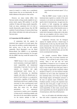 Corporate Activity, Social Responsibility, and Quining Moral ...