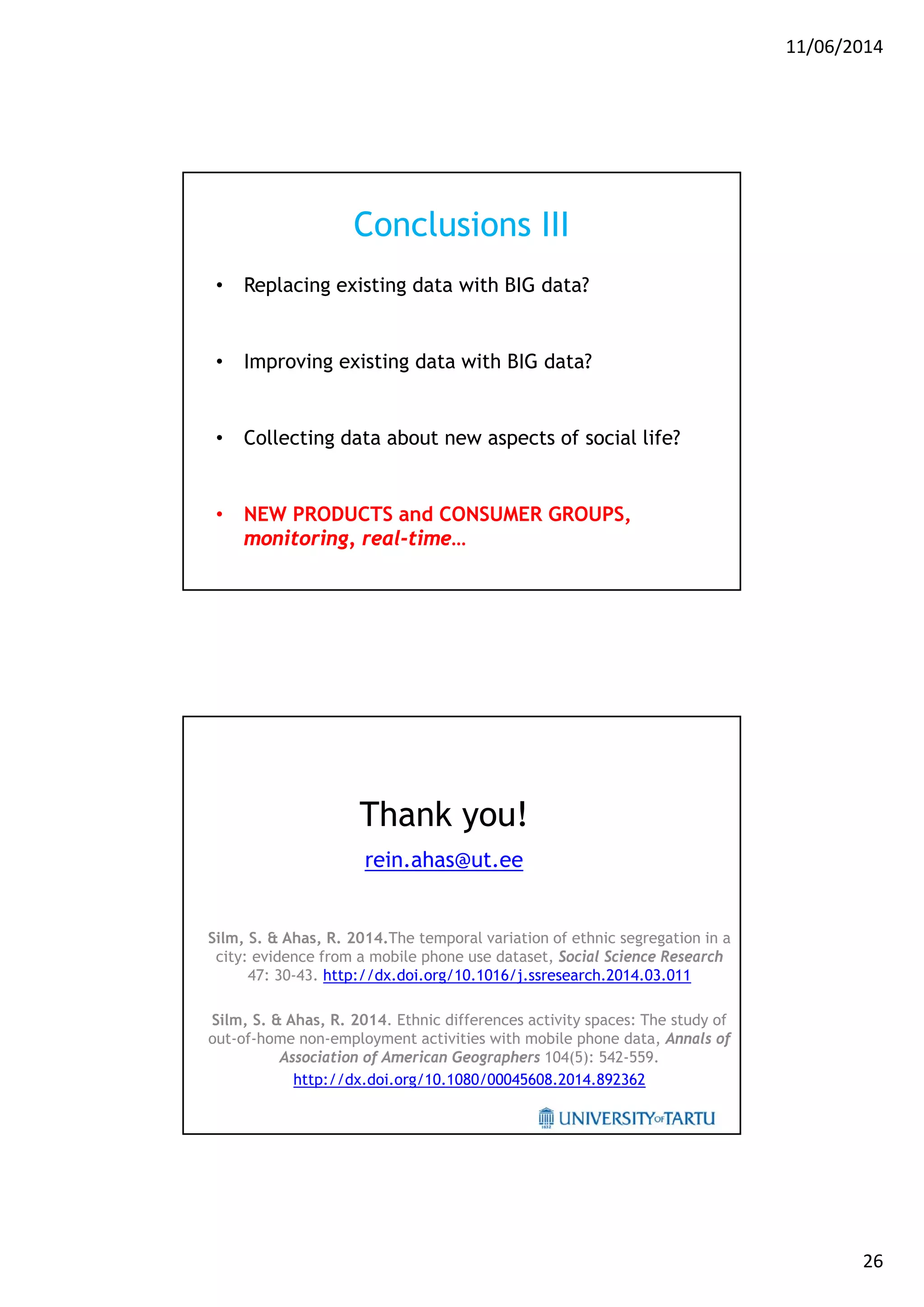 Using Passive Mobile Positioning Data for Generating Statistics ...