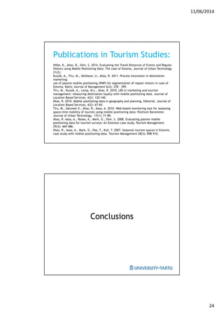 Using Passive Mobile Positioning Data for Generating Statistics ...