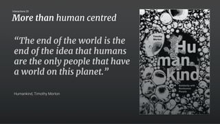 Design in the Anthropocene | PPT