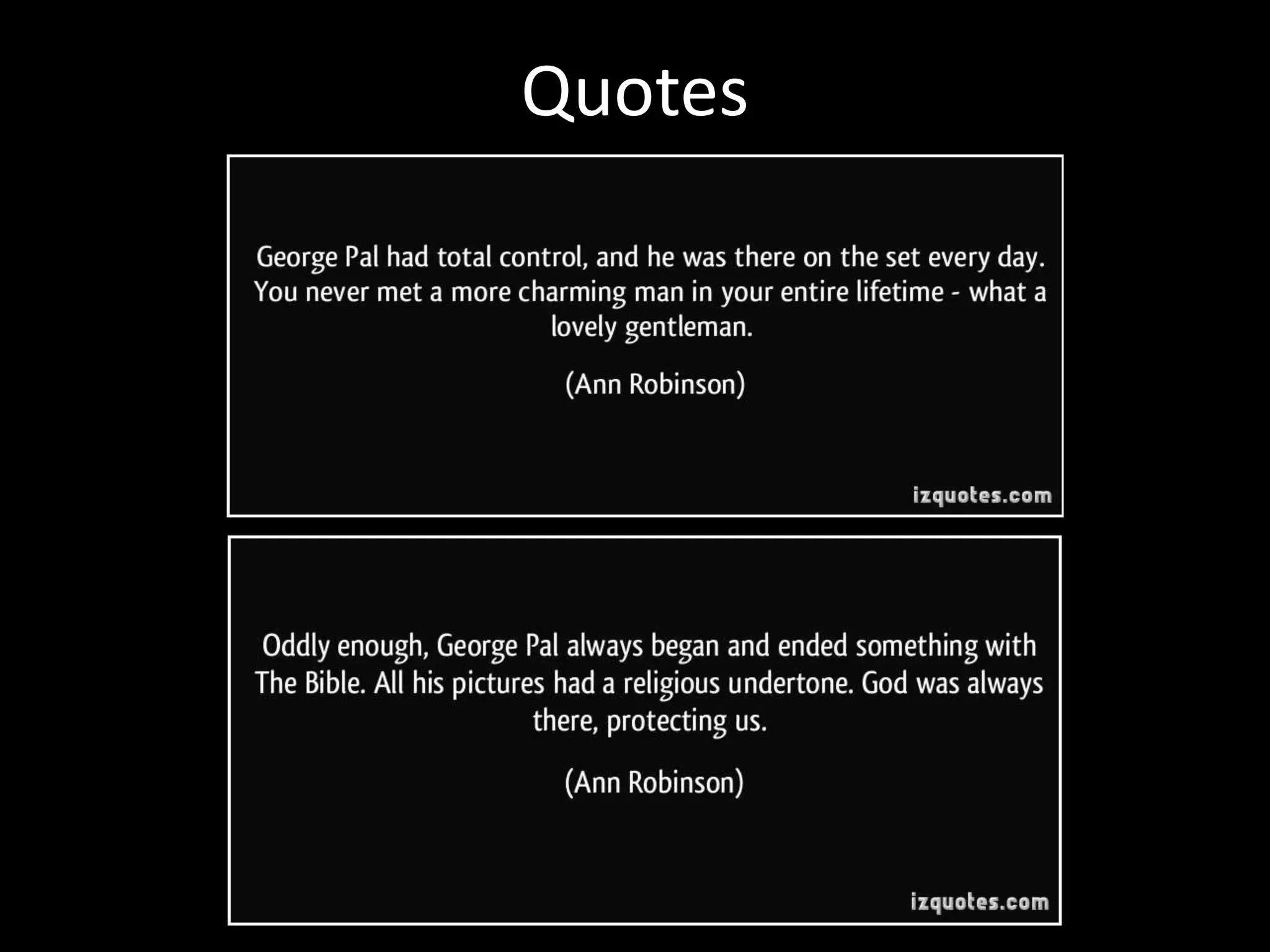 george pal powerpoint | PPT