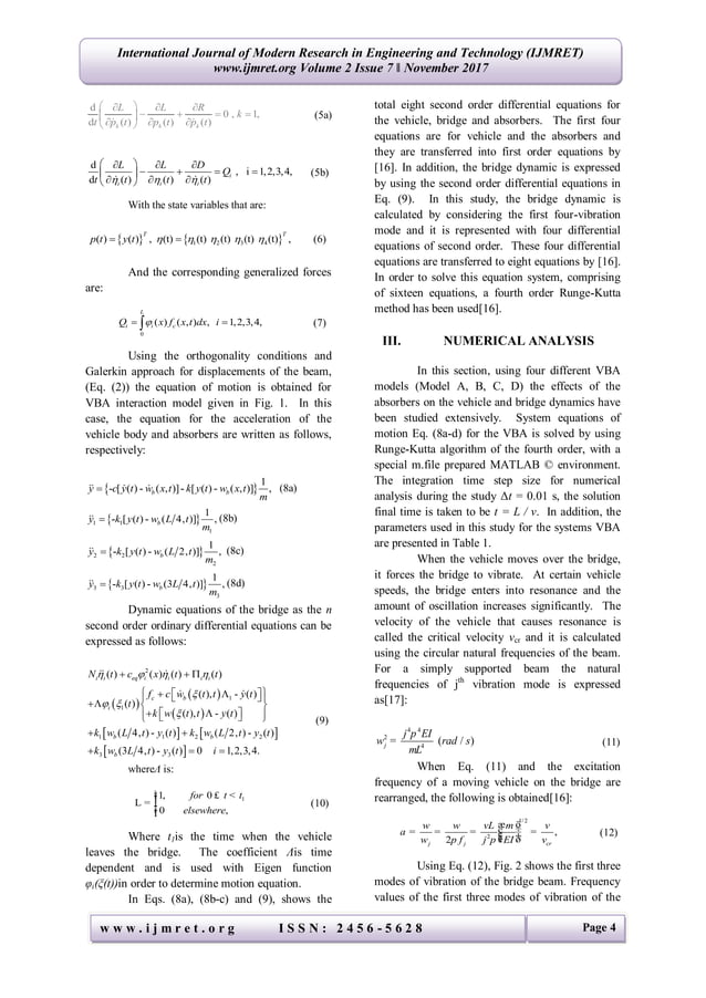 Vibration Suppression of Vehicle-Bridge-Interaction System using Multiple Tuned Mass Dampers ...