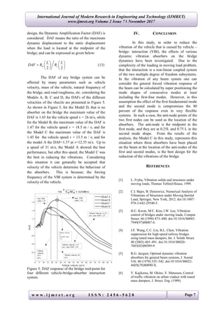 Vibration Suppression of Vehicle-Bridge-Interaction System using Multiple Tuned Mass Dampers ...