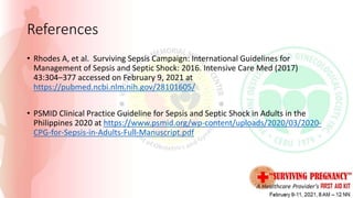 Surviving Sepsis in Pregnancy | PPTX