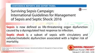 Surviving Sepsis in Pregnancy | PPTX