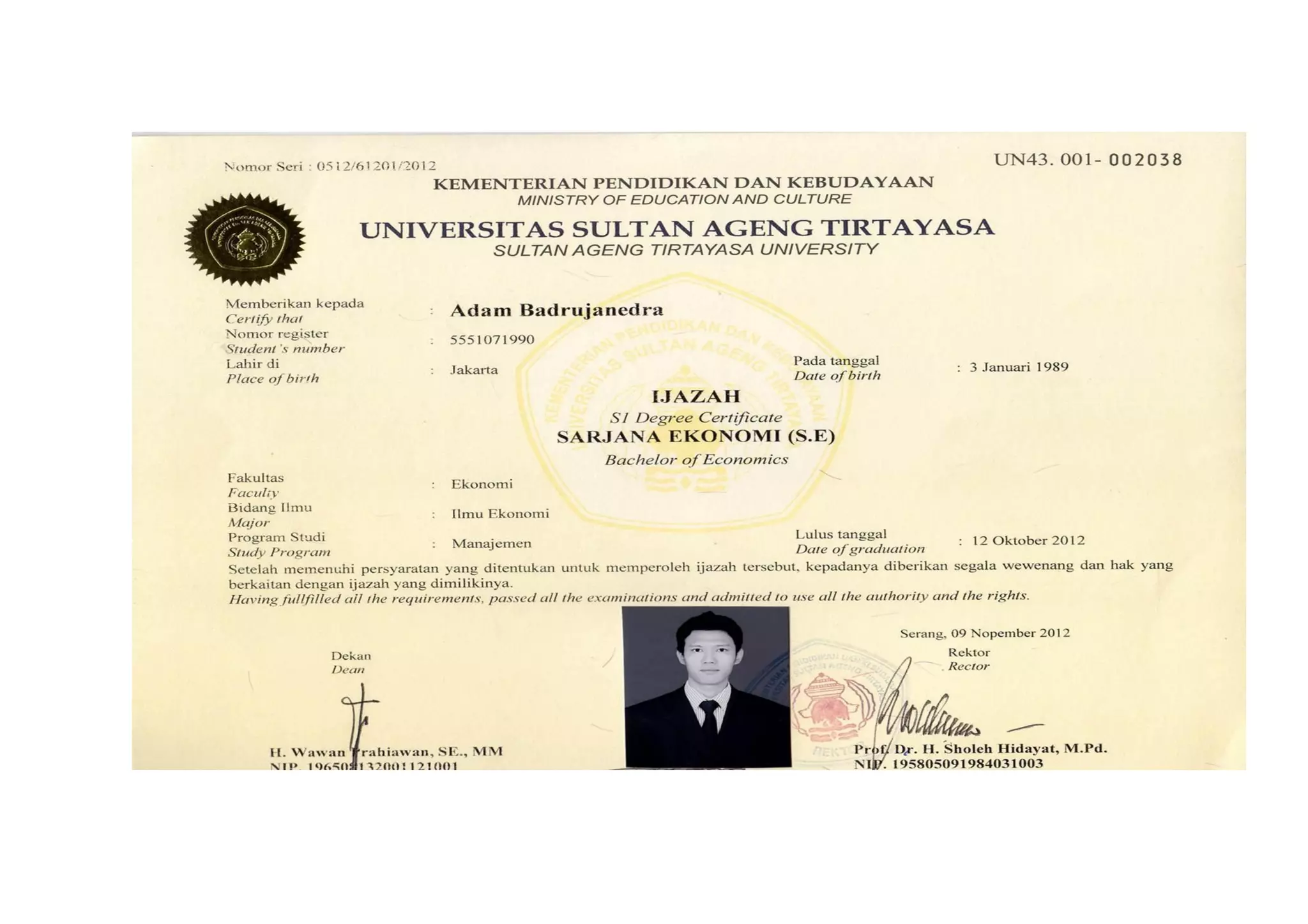 IJAZAH & TRANSIP | PDF