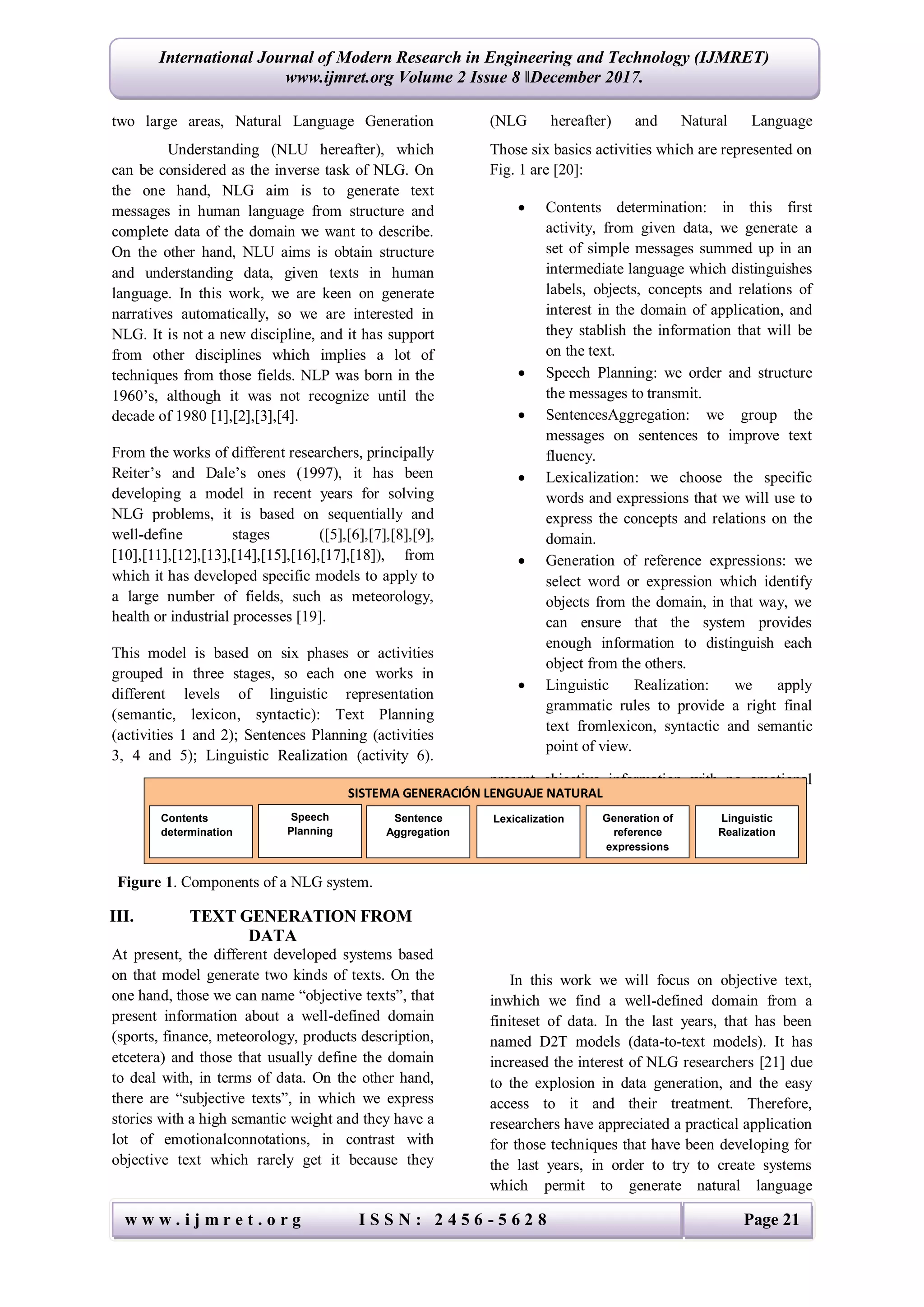 Narrative: Text Generation Model from Data | PDF