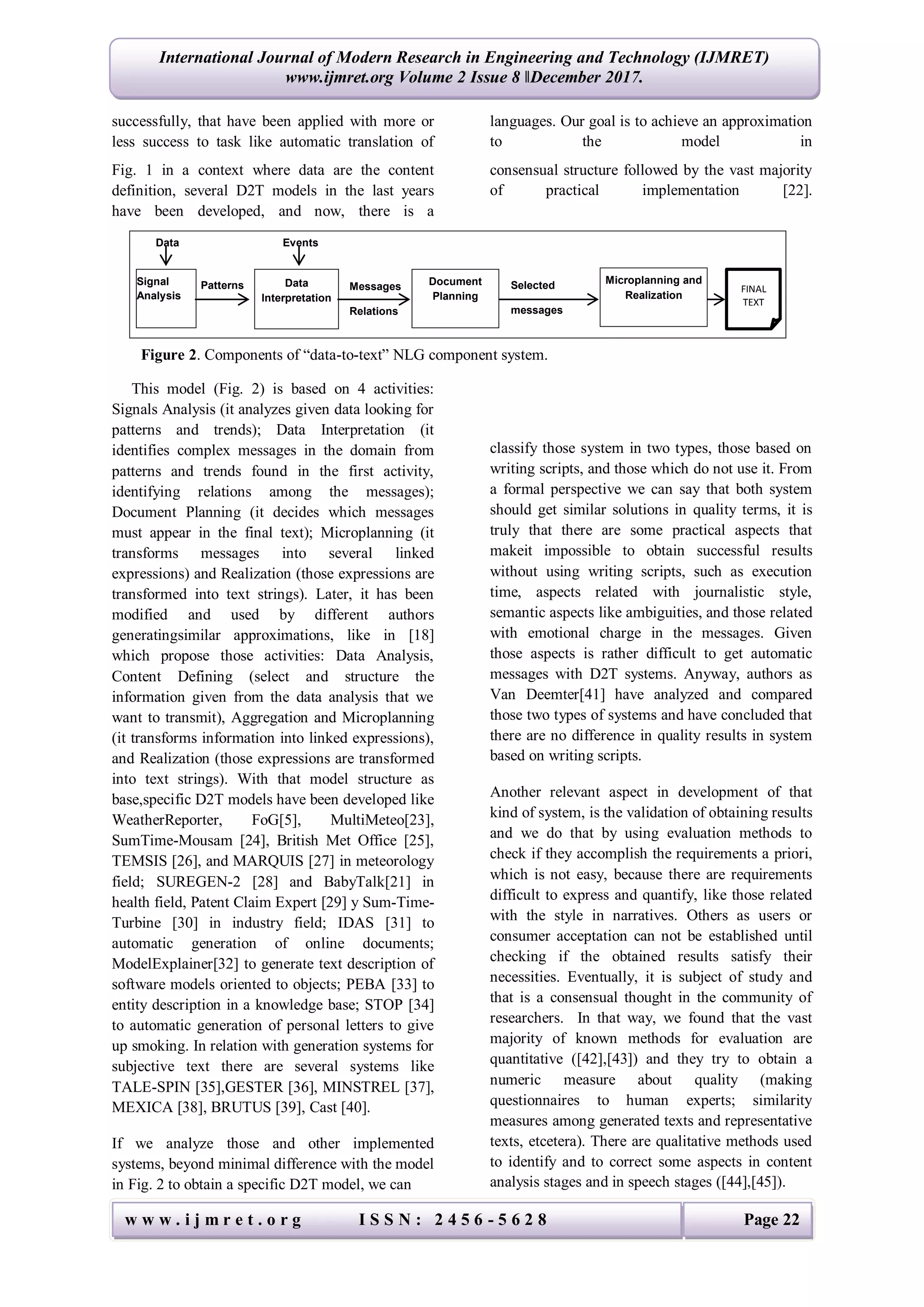 Narrative: Text Generation Model from Data | PDF