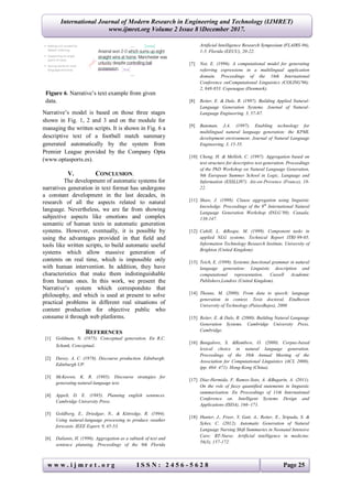 Narrative: Text Generation Model from Data | PDF