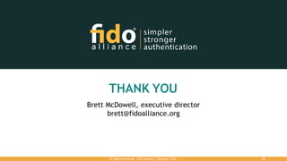 Introduction to the FIDO Alliance: Vision and Status | PPT