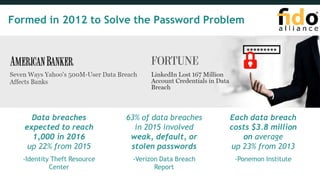 Introduction to the FIDO Alliance: Vision and Status | PPT