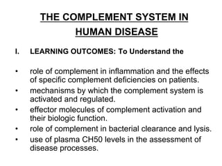 02.10.09(a): Self-Study: The Complement System in Human Disease | PDF