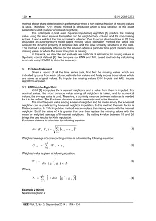 KNN and ARL Based Imputation to Estimate Missing Values | PDF
