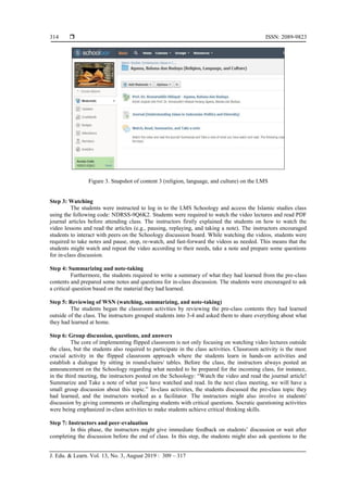 Flipping the classroom with a LMS: Designing a technology based ...