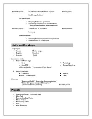 Ashraf Al-Hourani _Resume | PDF