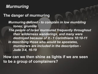 Shining as Lights in the World - 5 | PPT