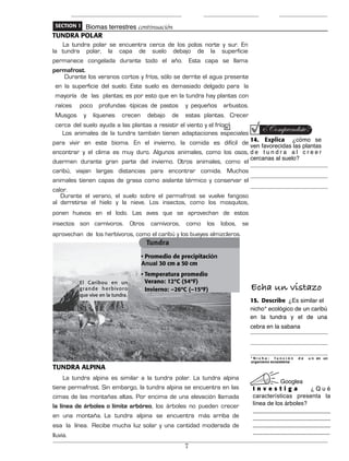Biomas de la tierra, guía para biólogos, educación media. | PDF