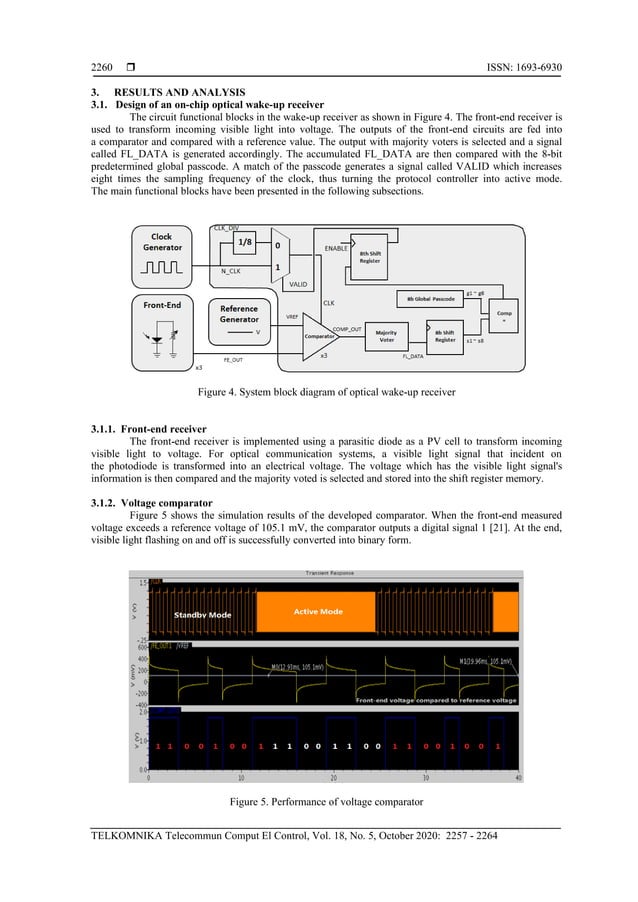 On-chip ultra low power optical wake-up receiver for wireless sensor nodes targeting structural ...