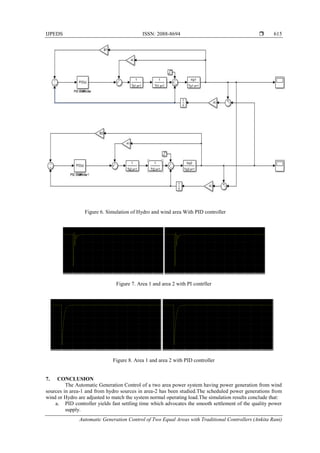 Automatic Generation Control of Two Equal Areas with Traditional ...