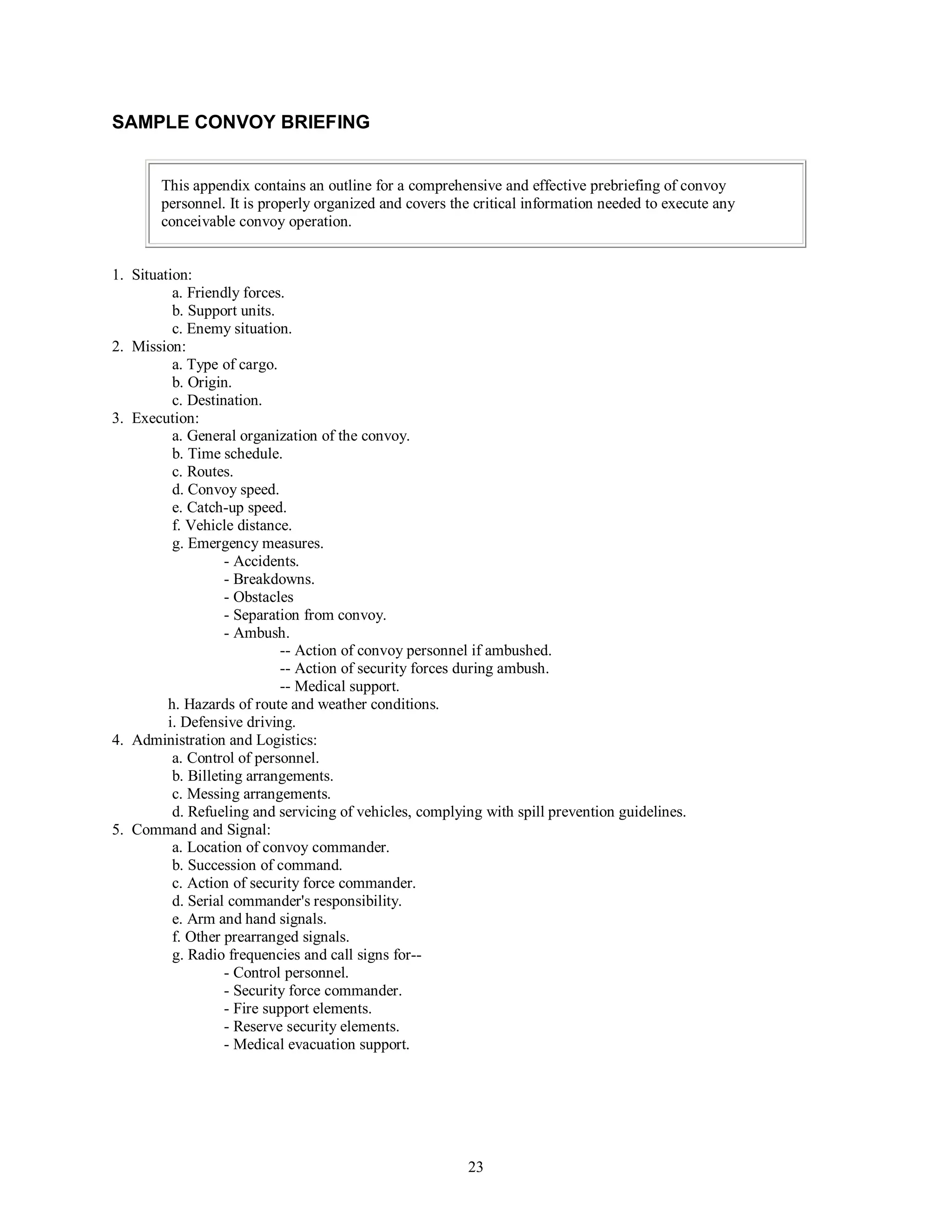 Tactical_Convoy_Handbook2002 | PDF