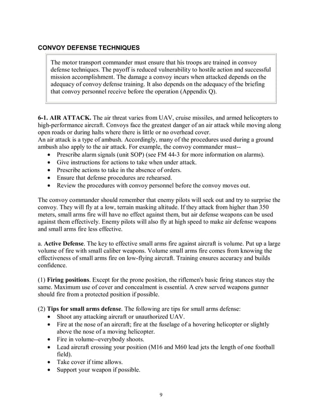 Tactical_Convoy_Handbook2002 | PDF | Arms & Ammunition | Sensitive Topics