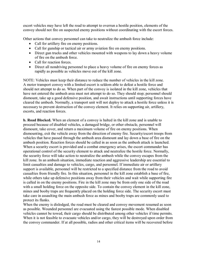 Tactical_Convoy_Handbook2002 | PDF | Arms & Ammunition | Sensitive Topics