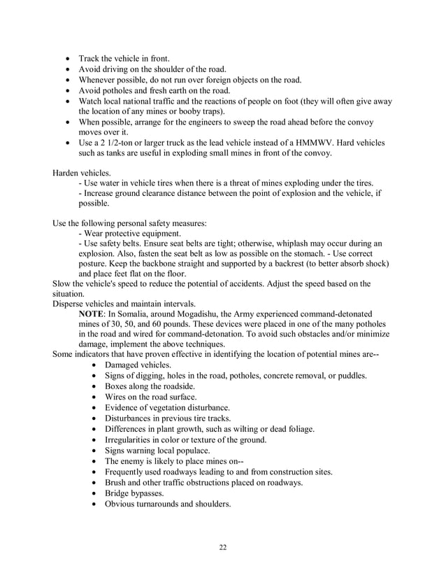 Tactical_Convoy_Handbook2002 | PDF | Arms & Ammunition | Sensitive Topics