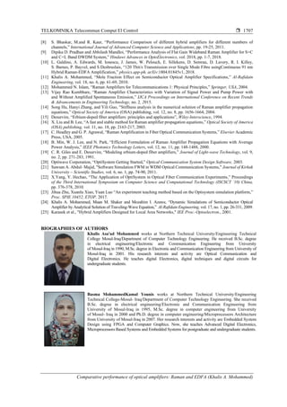 Comparative performance of optical amplifiers: Raman and EDFA | PDF | Telecommunications ...