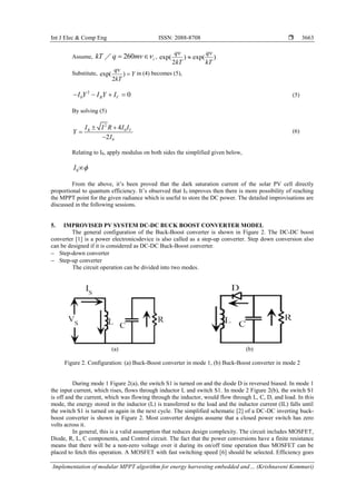 Implementation of modular MPPT algorithm for energy harvesting embedded and IoT applications | PDF