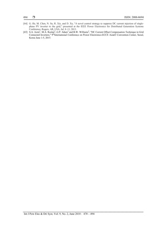 Review of DC Offset Compensation Techniques for Grid Connected ...